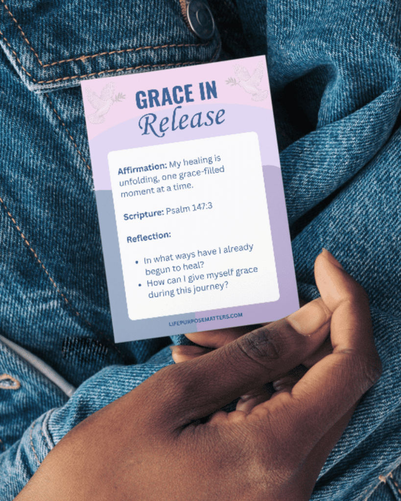 Grace in Release: Printable Affirmation Cards for Christian Women