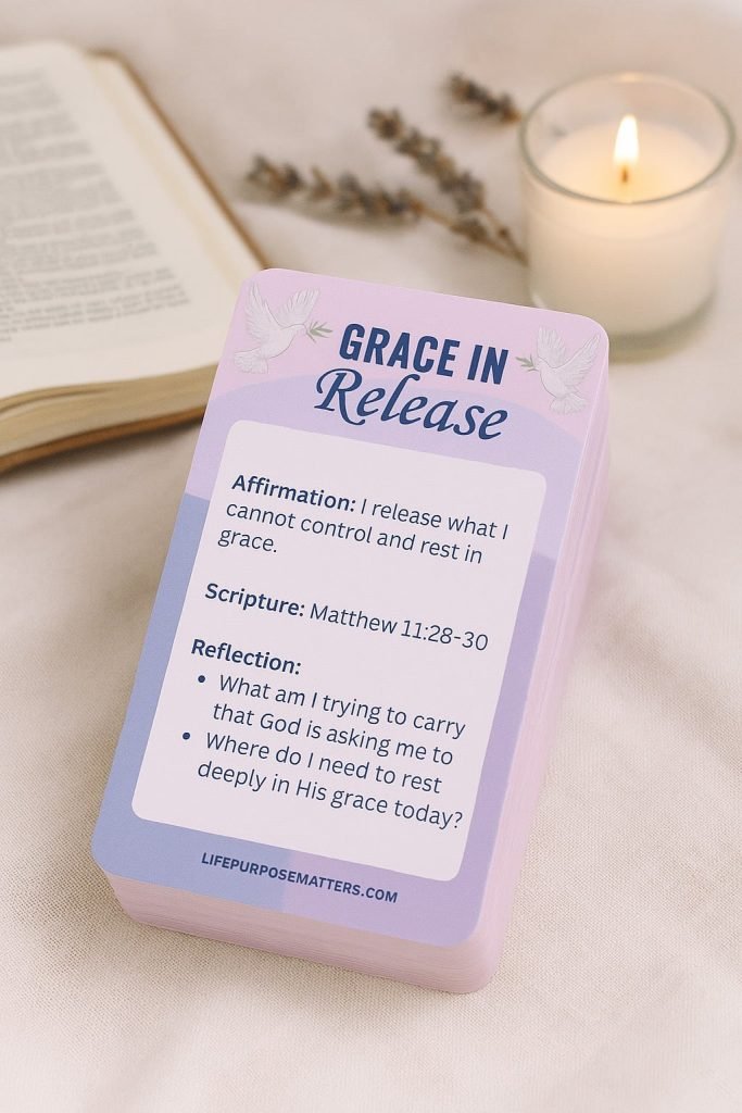 Grace in Release: Printable Affirmation Cards for Christian Women