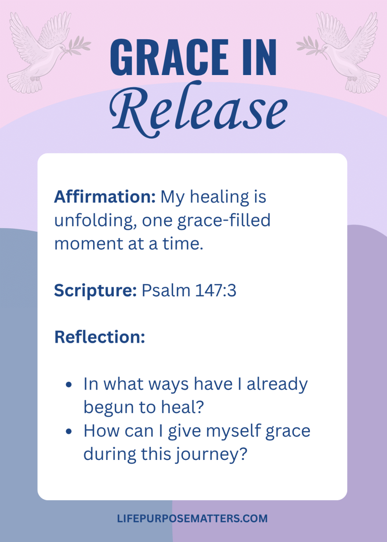 Grace in Release: Printable Affirmation Cards for Christian Women